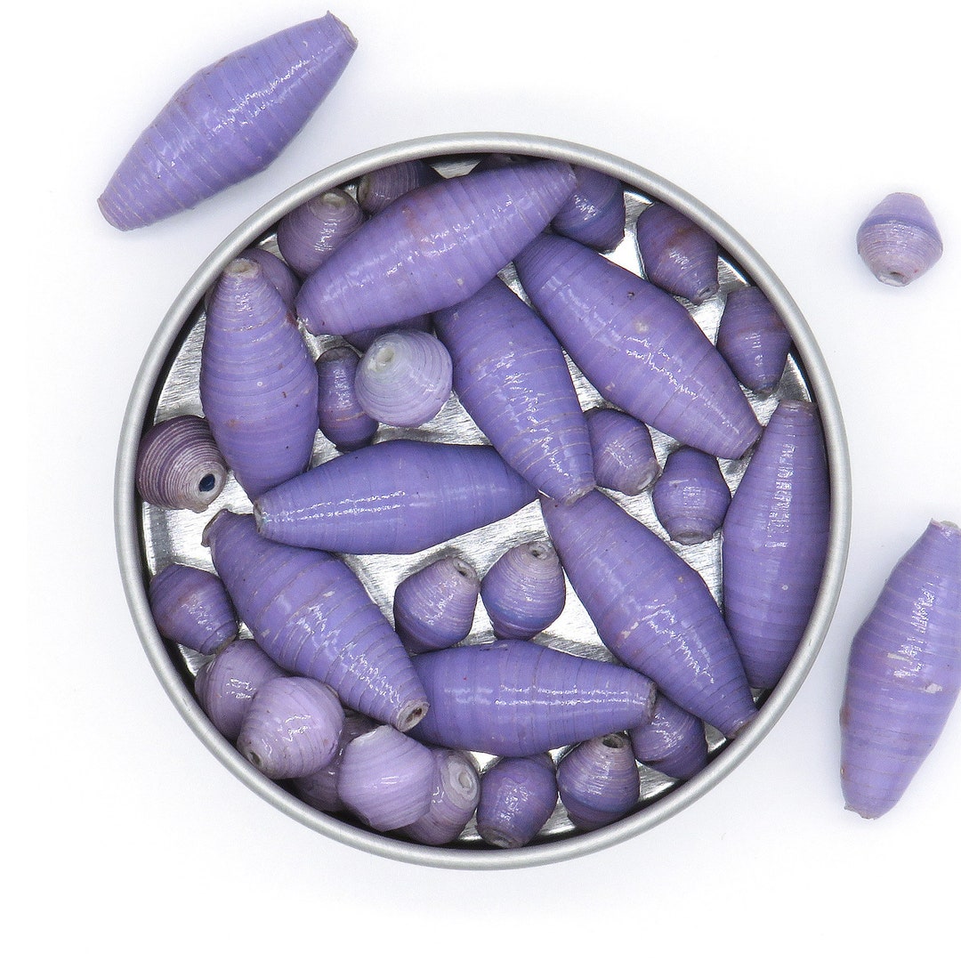 Loose Bead Assortment - Lilac Mixed Size Variety Pack - Handcrafted ...