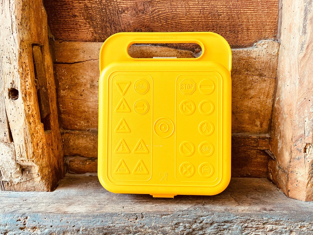 Vintage Tupperware Lunch Box / Snack Box / Lunch Bag for Kids / Retro ...