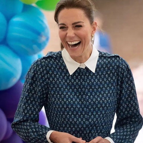 Kate Middleton V-neck Floral Vintage Dress - Etsy UK