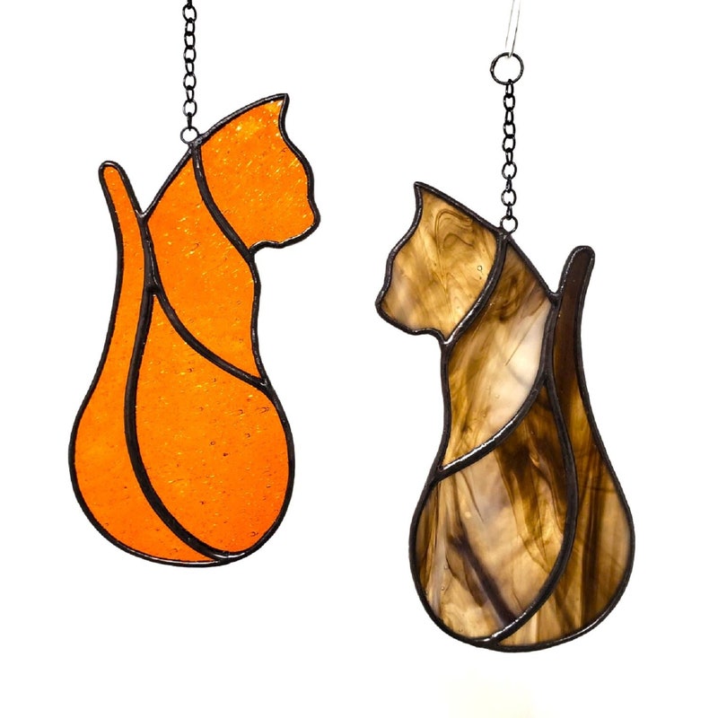 Stained Glass Brown Mirror - Etsy