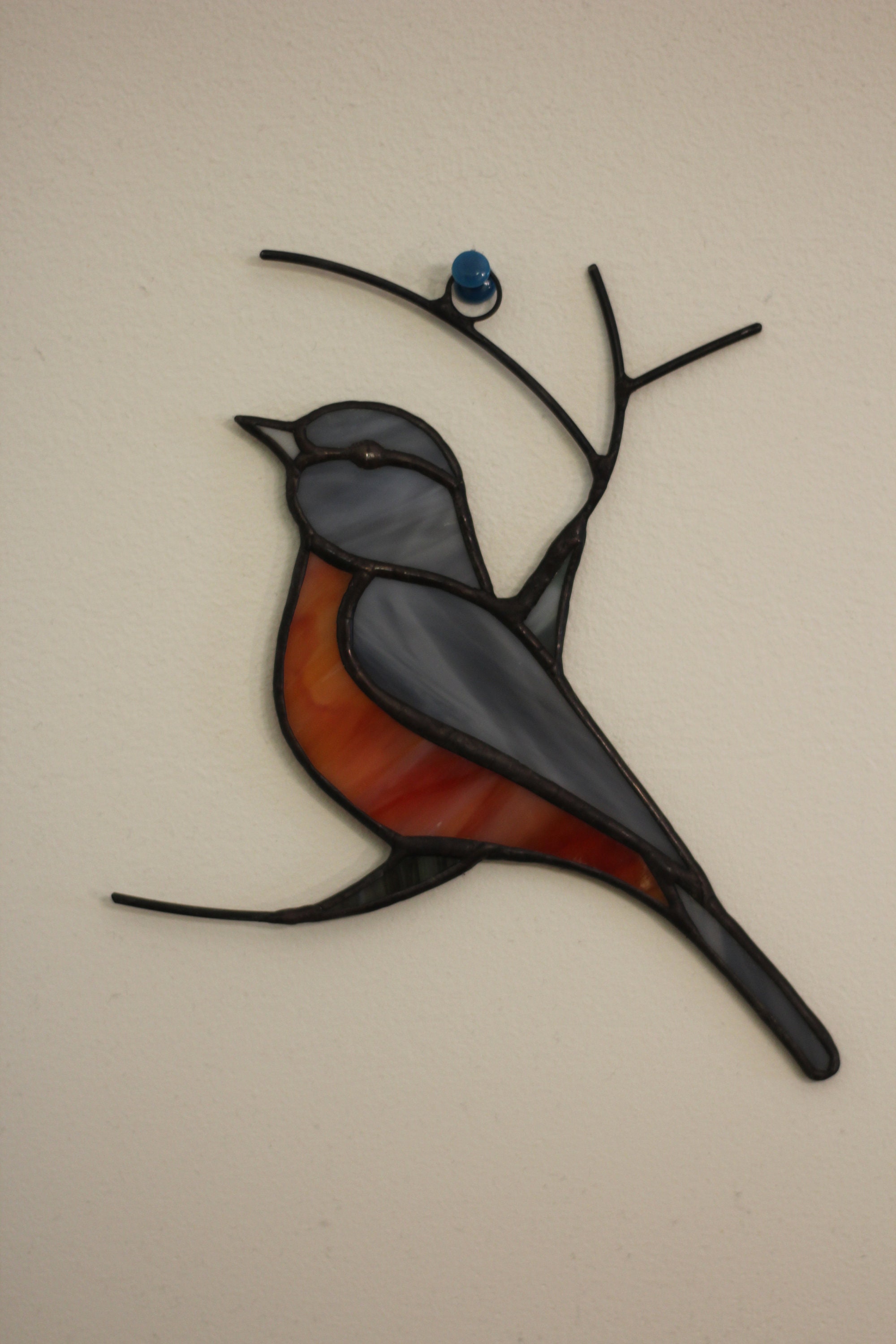 Stained Glass Robin Suncatcher Hanging Robin Suncatcher | Etsy