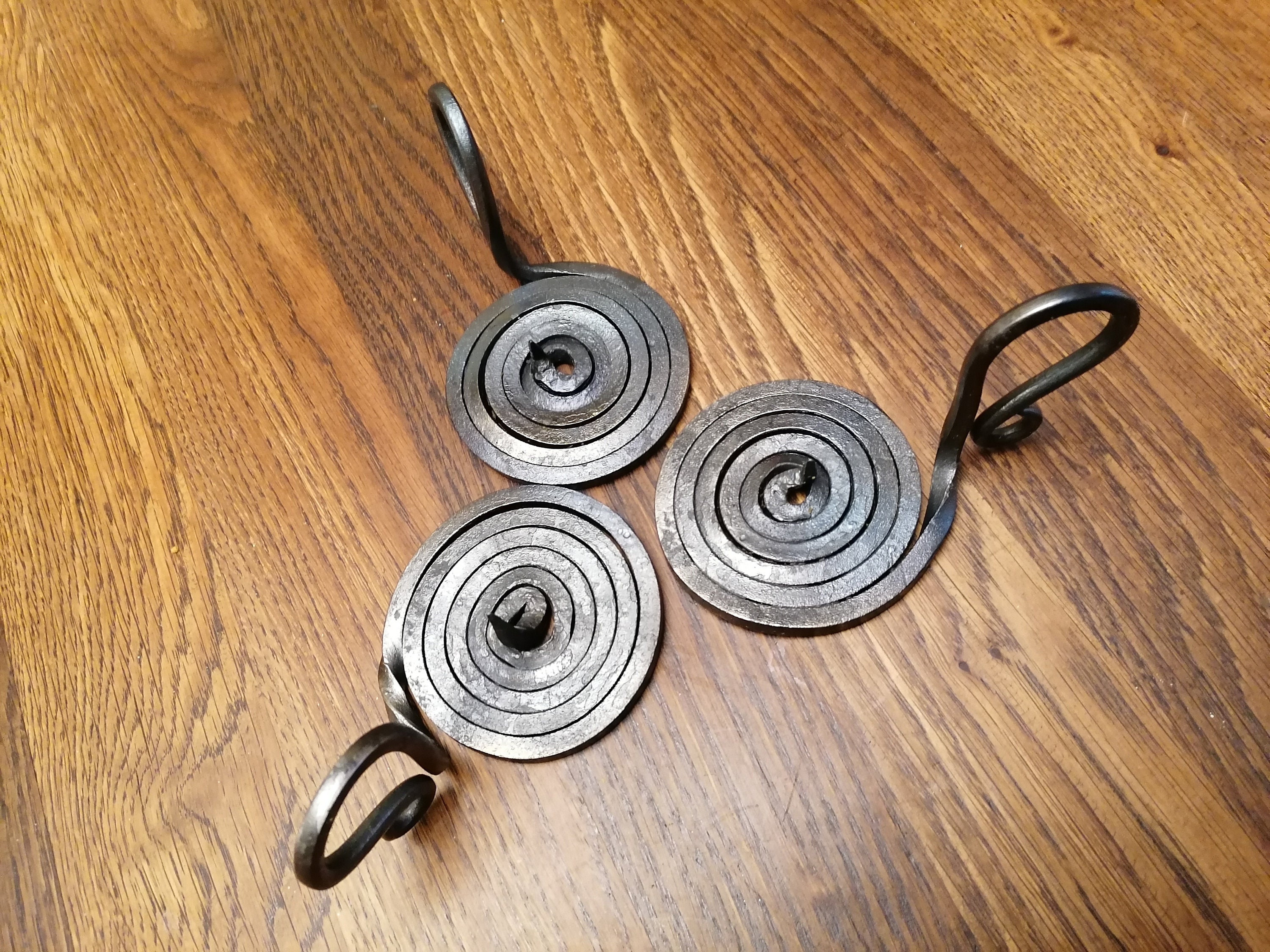 Celt Inspired Hand Forged Coiled Candle Holder. - Etsy