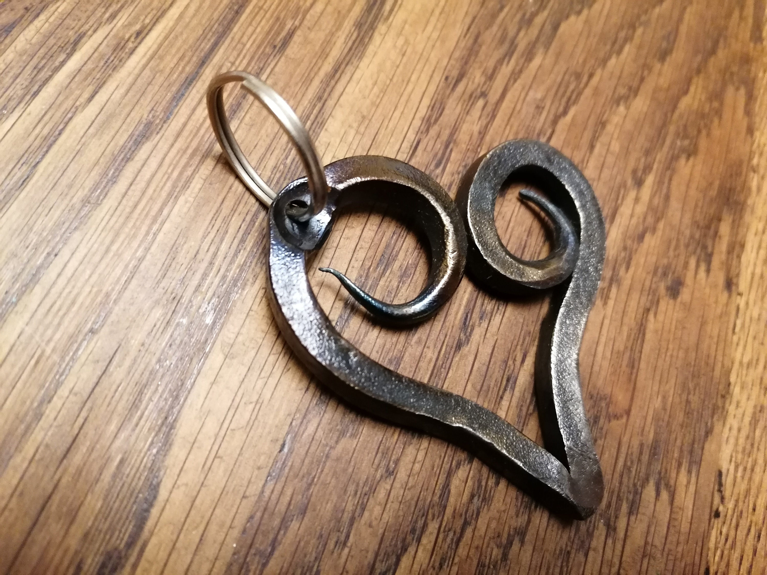 Steel Heart, Key Ring - Etsy UK