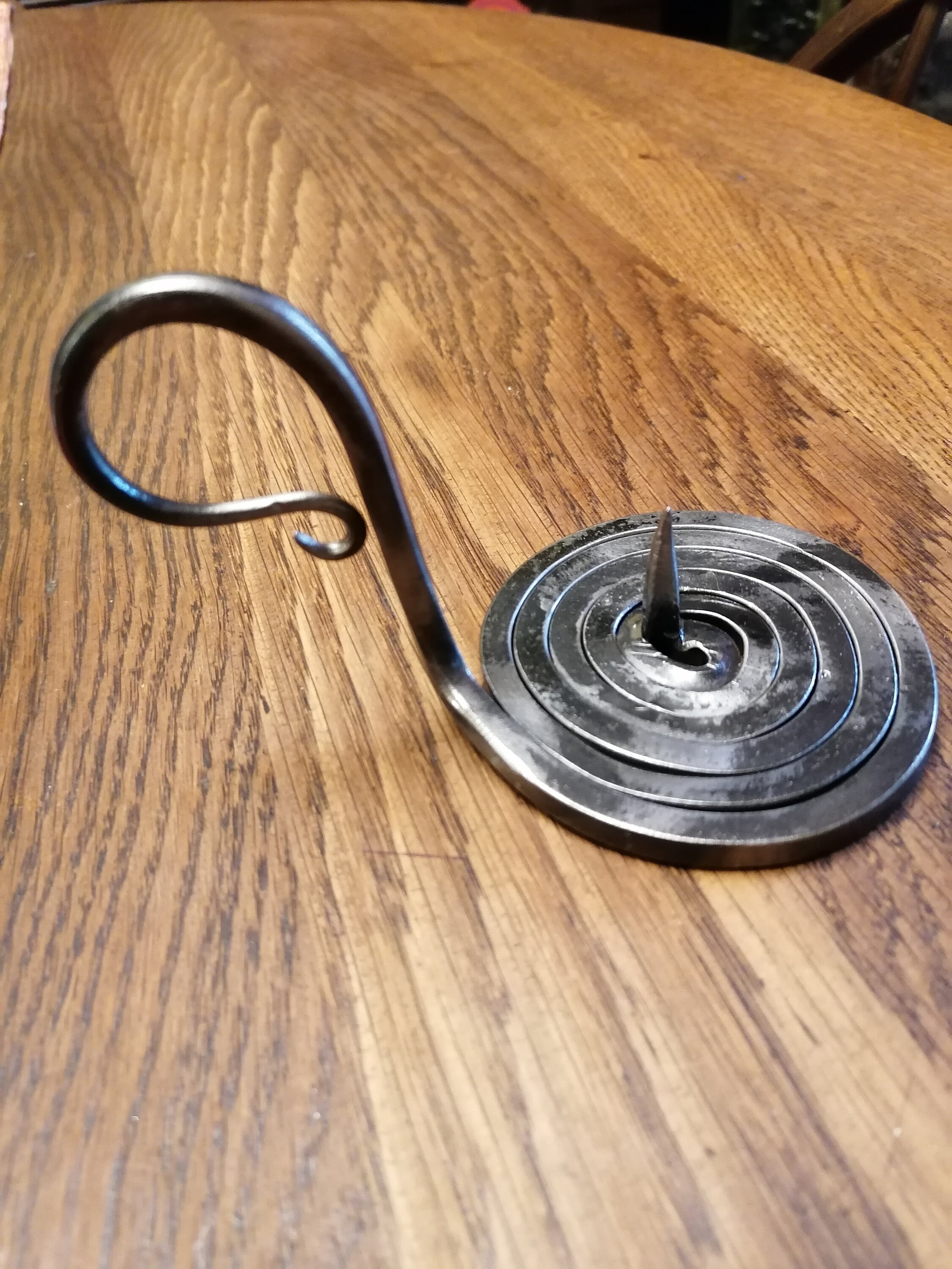 Celt Inspired Hand Forged Coiled Candle Holder. - Etsy