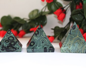Green Stone Pyramid - Etsy