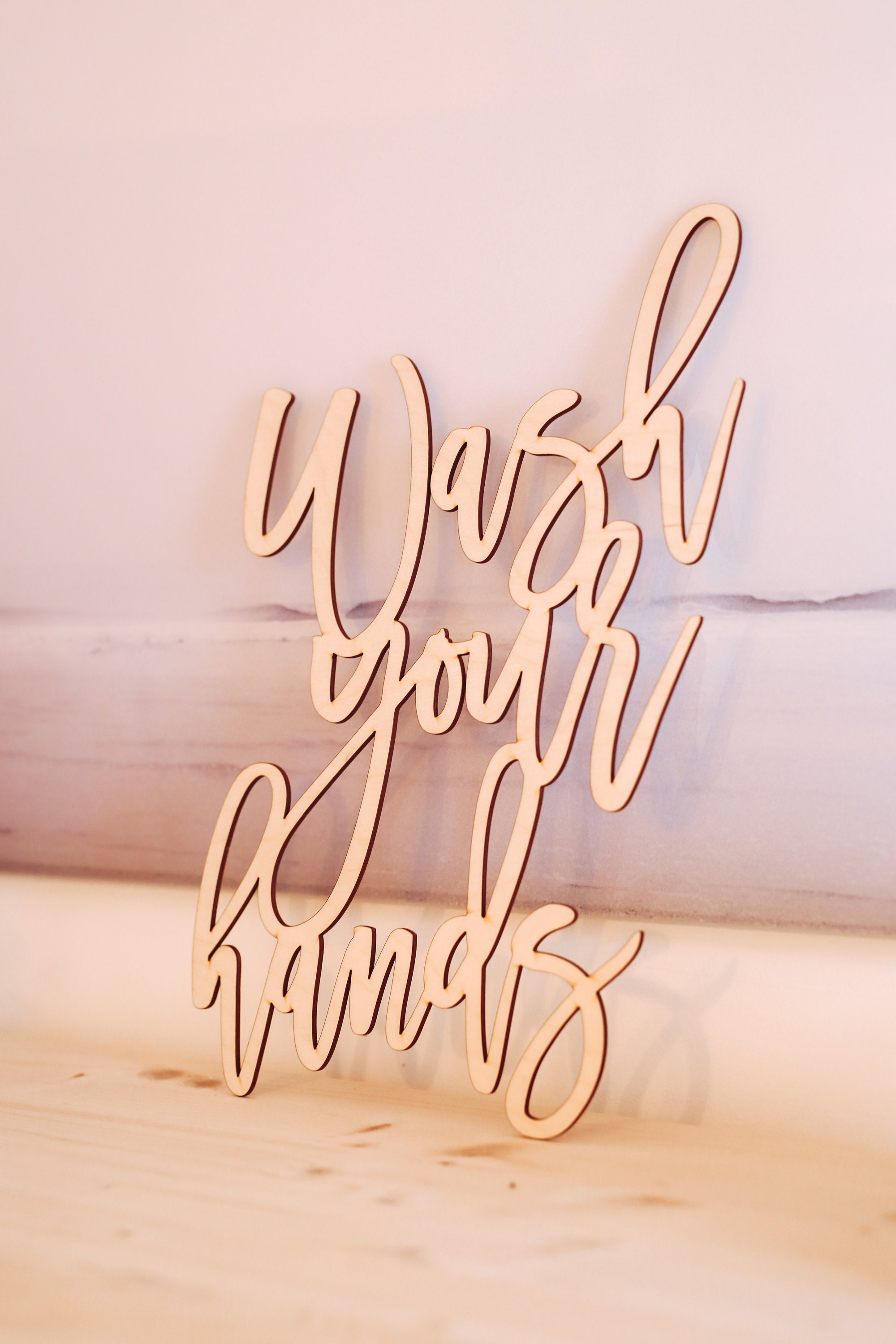 Wash your hands Holz-Schild für das Badezimmer Bad Wasch | Etsy