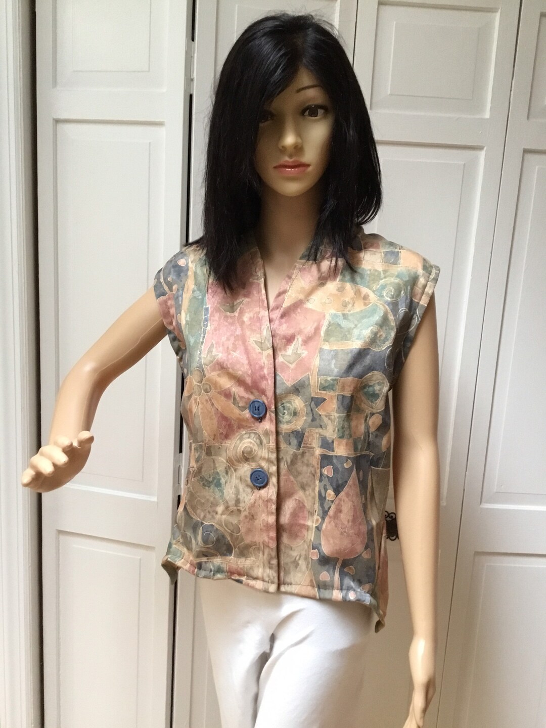 Top or Vest in Muted Tones - Etsy