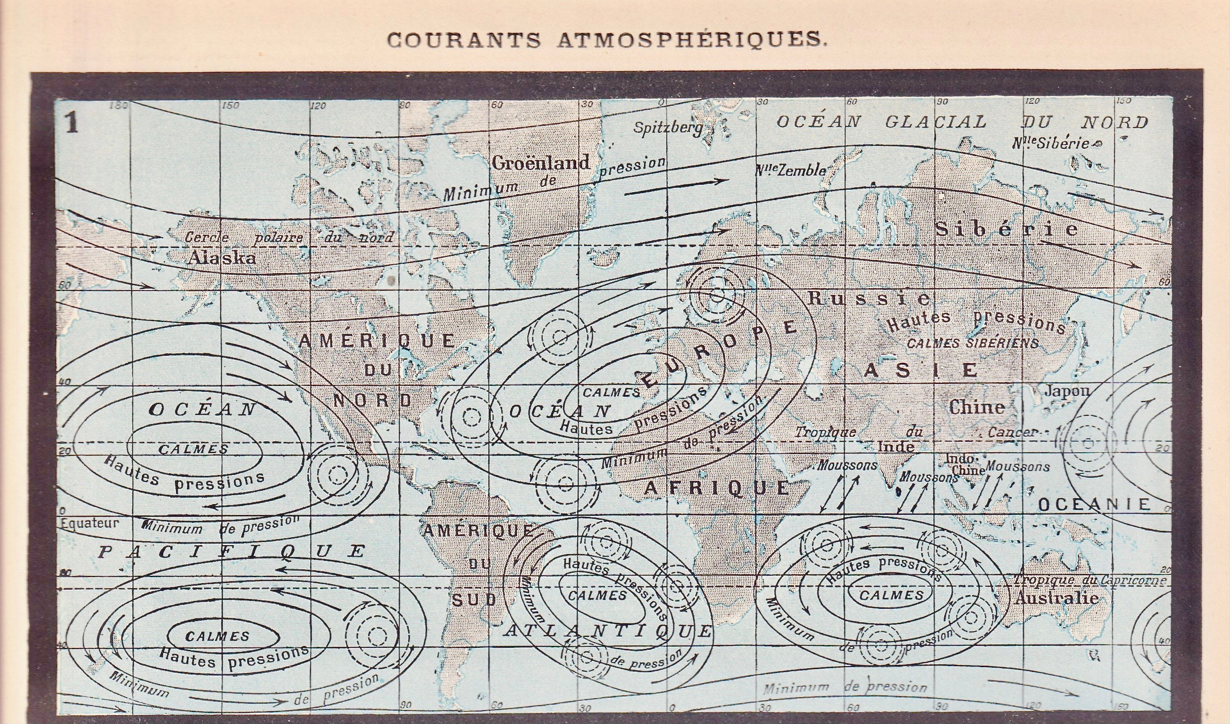 Ancient French Atmospheric Currents Original Illustrated - Etsy