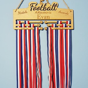 Oak Veneer Football Medal Holder - Etsy