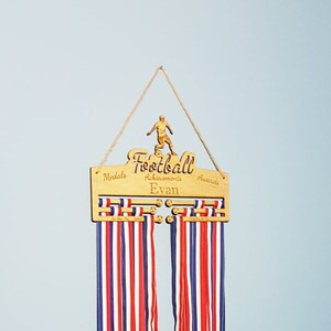 Oak Veneer Football Medal Holder - Etsy