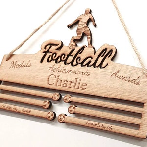 Oak Veneer Football Medal Holder - Etsy
