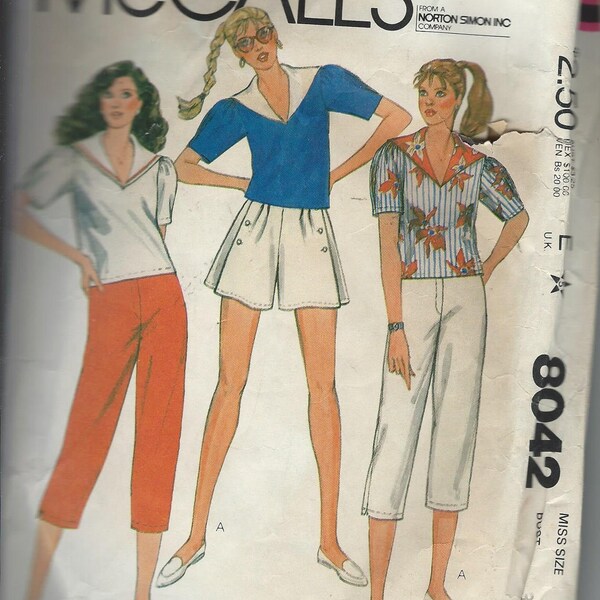 Capri Pants Pattern - Etsy