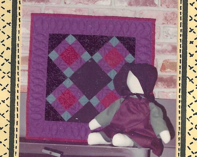 Quilt Template Amity Amish Inspired Design #004 Amish Doll and Quilt ...