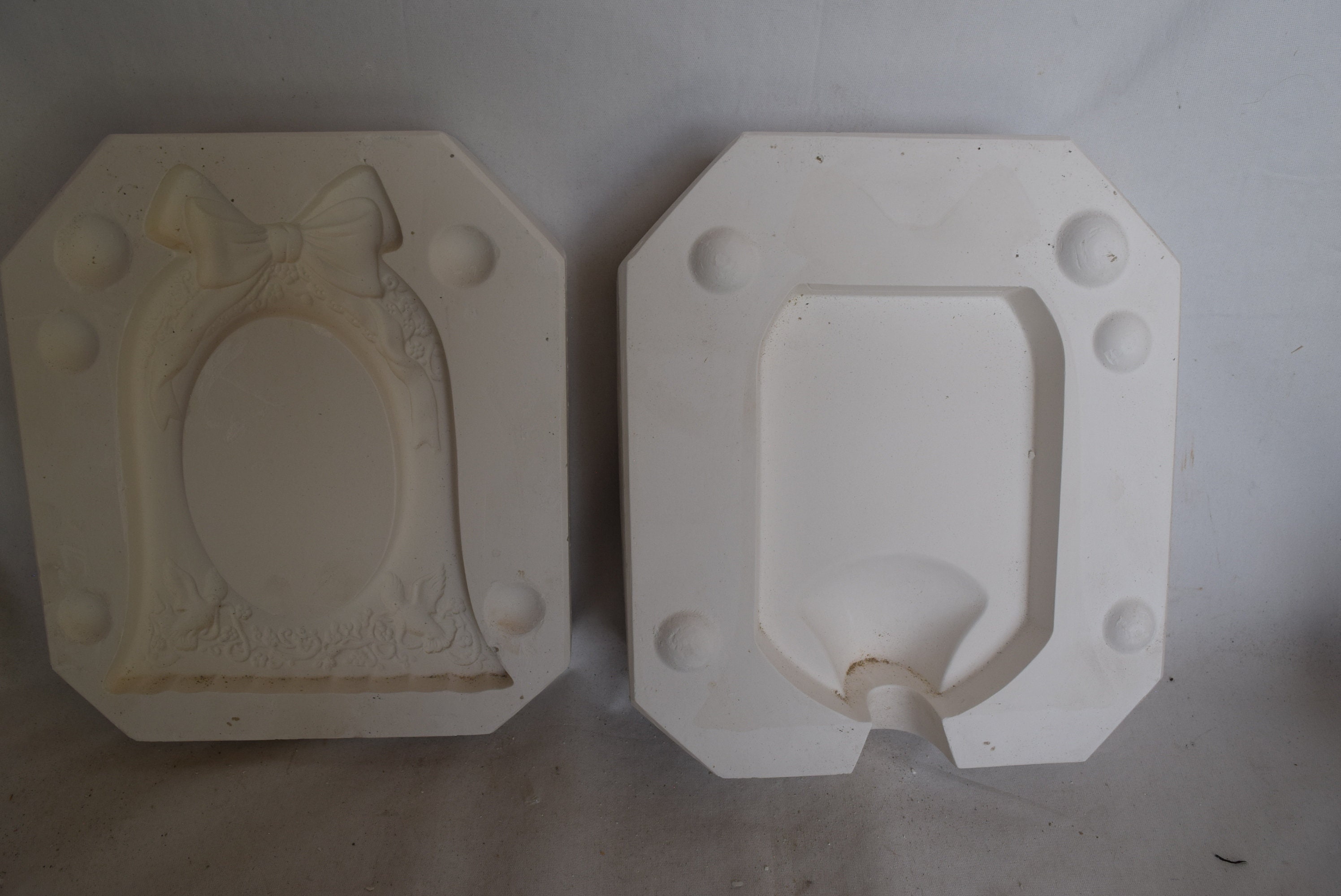 Vitrex V650 Christmas Bell Shaped Frame Plaster Mold for Ceramic ...