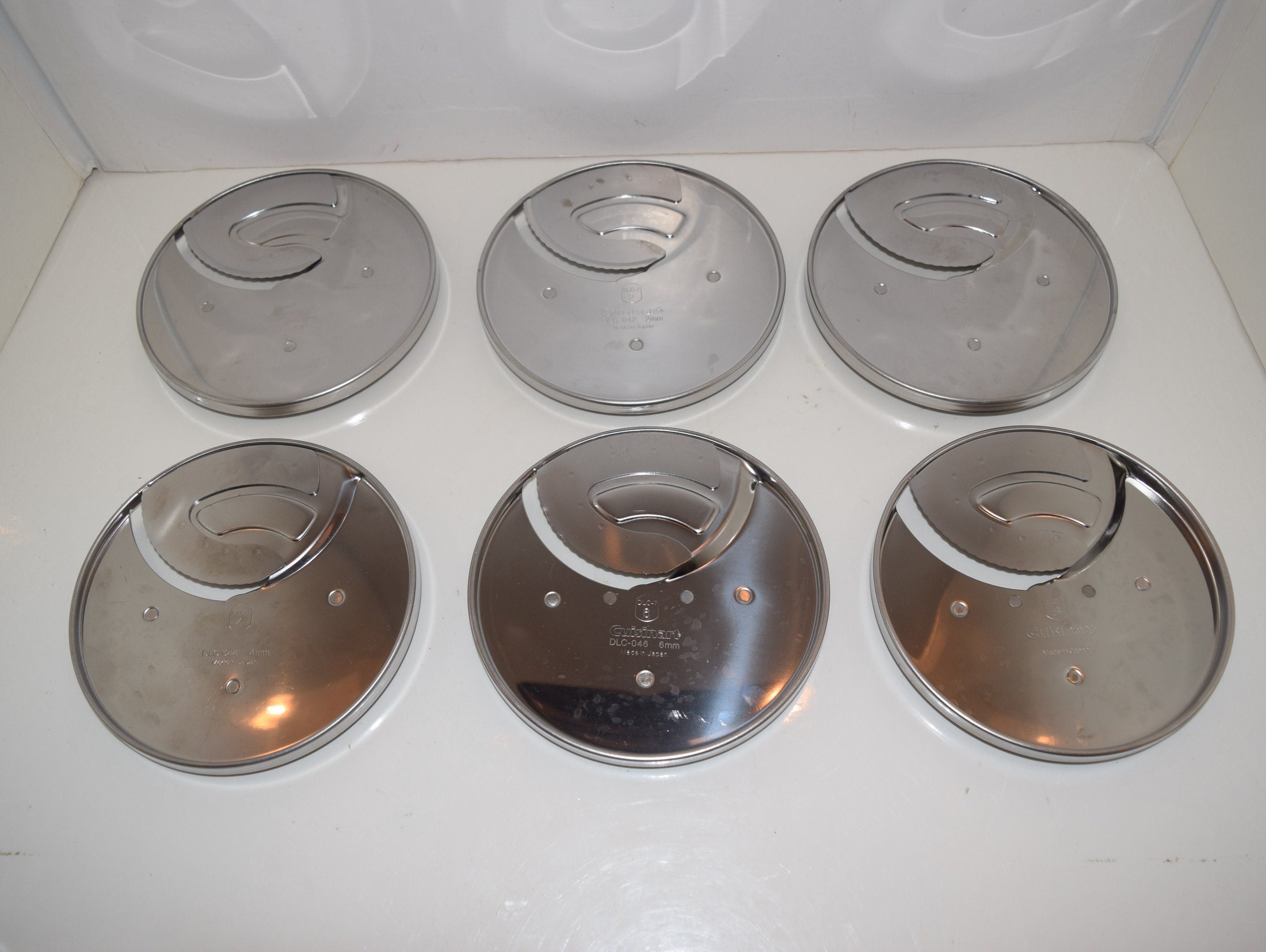 Cuisinart Brand Disc Blade Food Processor Attachments 8 Discs Various ...