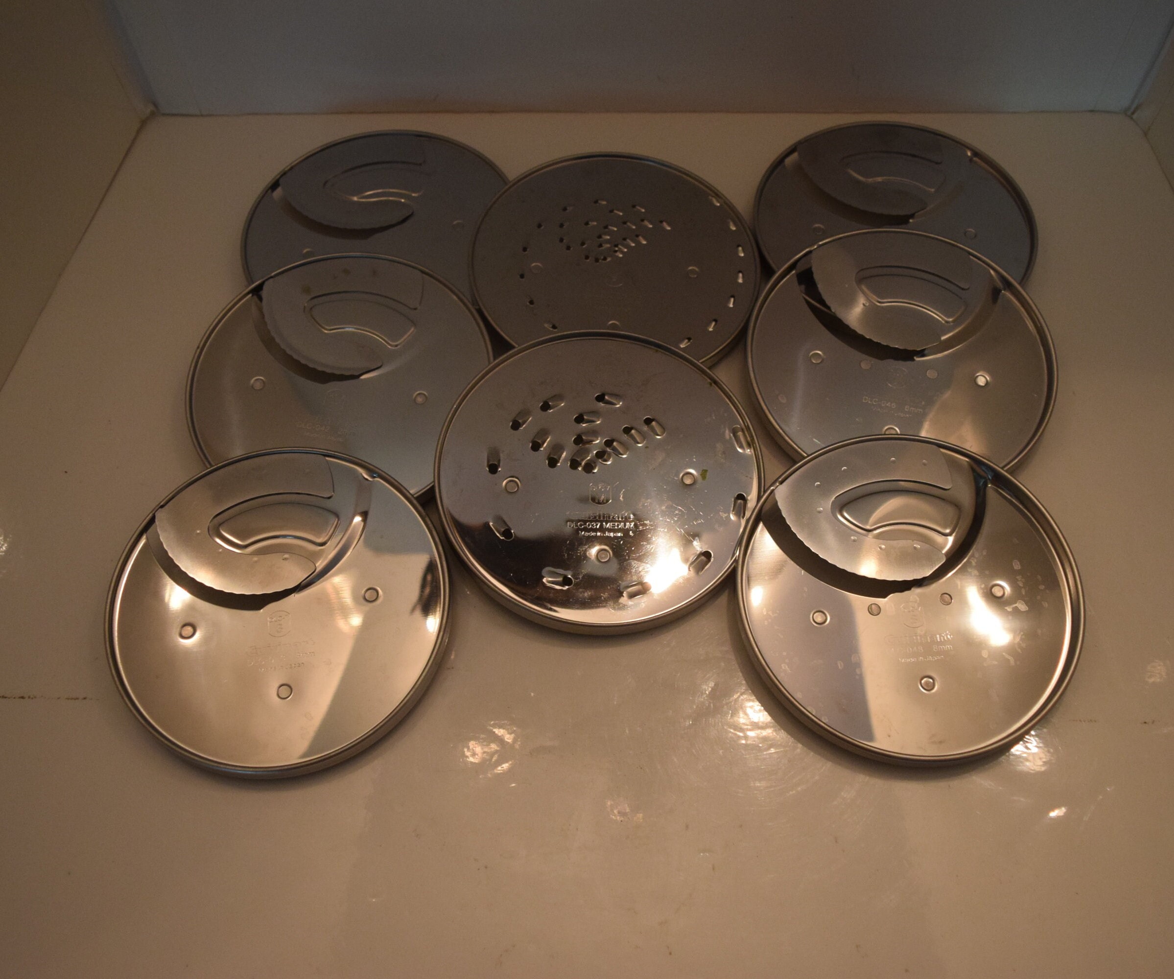 Cuisinart Brand Disc Blade Food Processor Attachments 8 Discs Various ...
