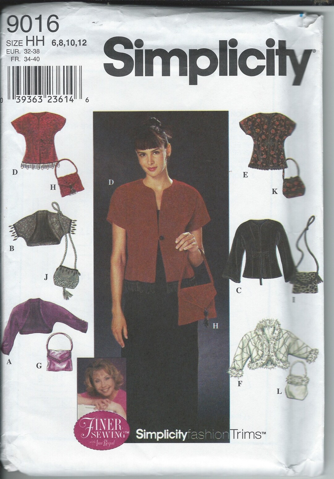 Simplicity 9016 Sewing Pattern Purse Bag Sack Tote and Jacket Bolero - Etsy