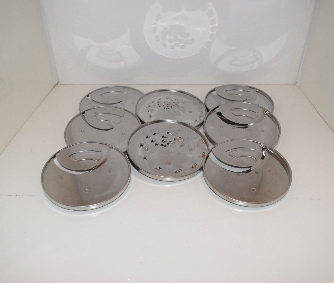 Cuisinart Brand Disc Blade Food Processor Attachments 8 Discs Various ...
