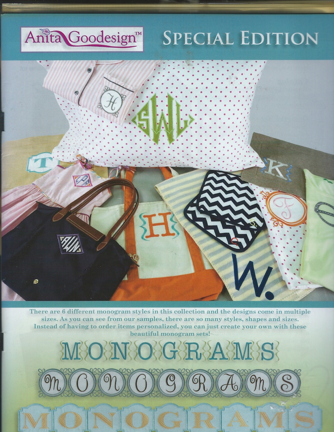 Anita Goodesign Monograms Special Edition Embroidery Designs - Etsy