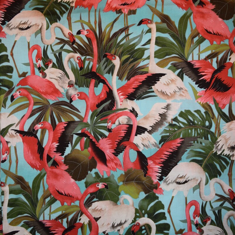 Flamingo Fabric - Etsy Canada