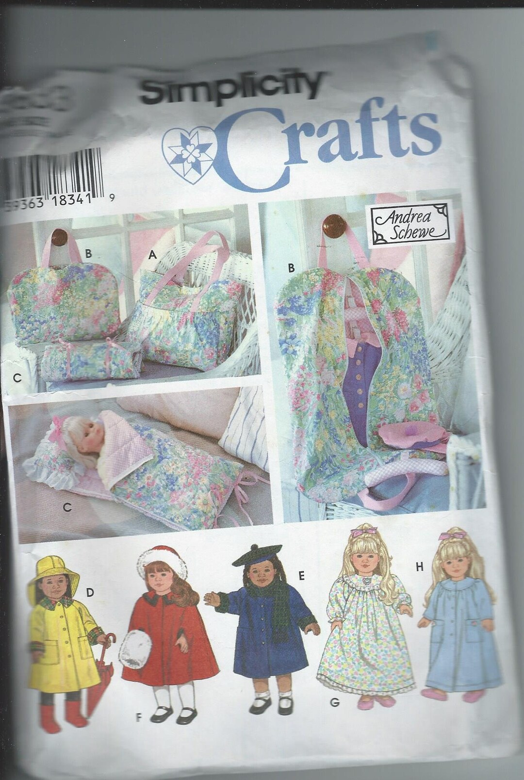 Simplicity 7497 Crafts Sewing Pattern for Doll Clothes for - Etsy