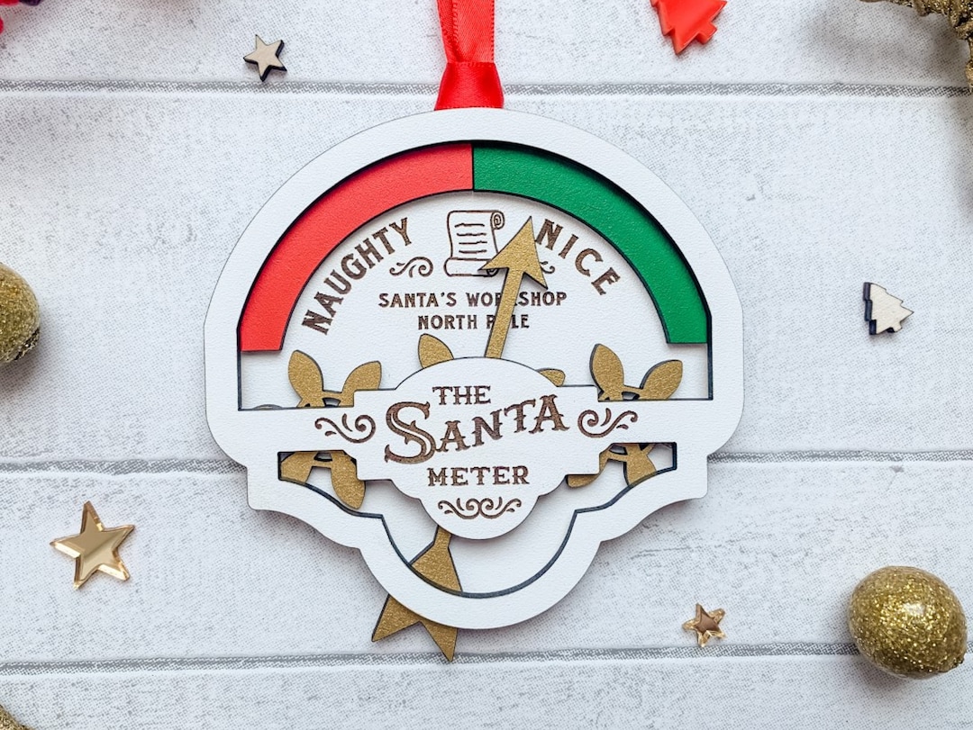 Santa's Naughty or Nice Meter Naughty or Nice List - Etsy UK