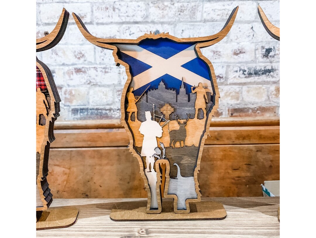 Layer Scotland Themed Sign Scottish Keepsake Layered - Etsy