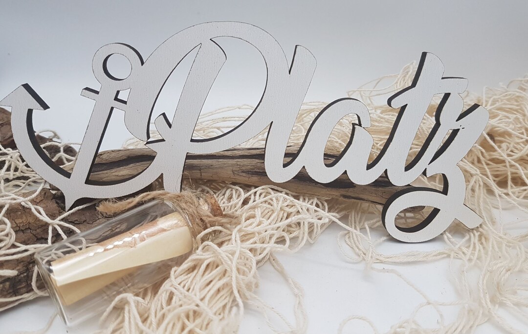 Wooden Anchorage Lettering in White - Etsy