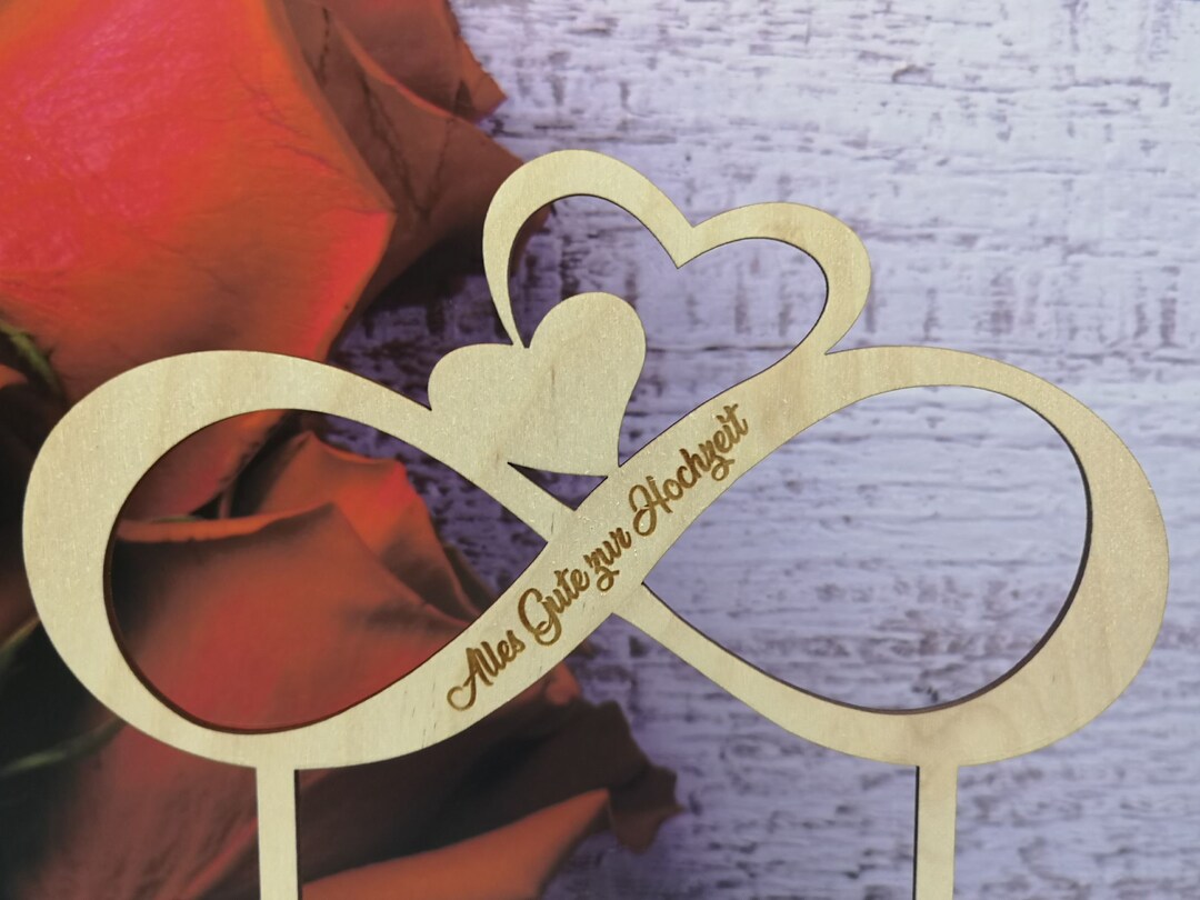 Cake Topper / Cake Topper Endless Loop Including Engraving - Etsy
