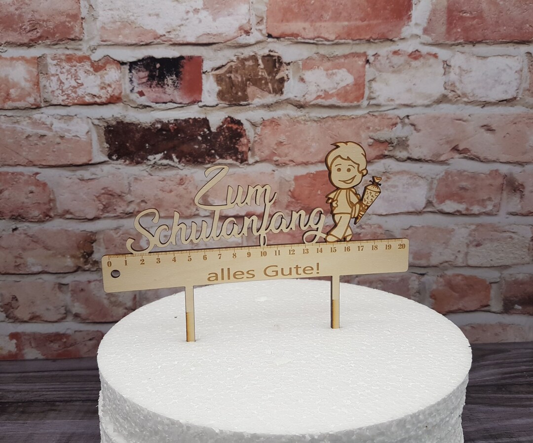 Caketopper Cake Topper Back to School Ruler Girl/boy Style - Etsy
