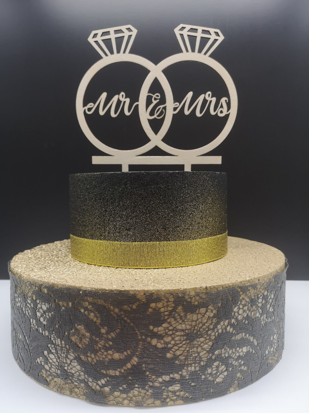 Cake Topper Cake Topper Cake Topper Cake Topper "wedding Rings With Mr ...