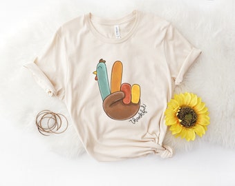 Peace Sign Turkey Shirt - Etsy