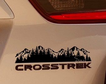 Vinyl Mountain and Trees Decal, Car Emblem Graphic, Vinyl Sticker ...