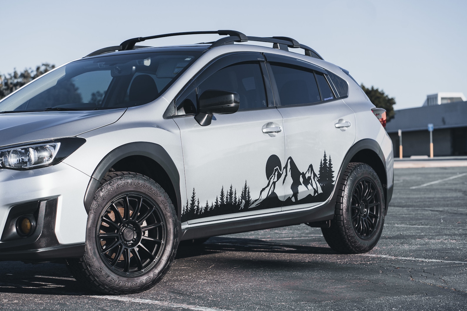 Enhance Your Ride With a Sasquatch Mountain Vinyl Decal Featuring Trees ...