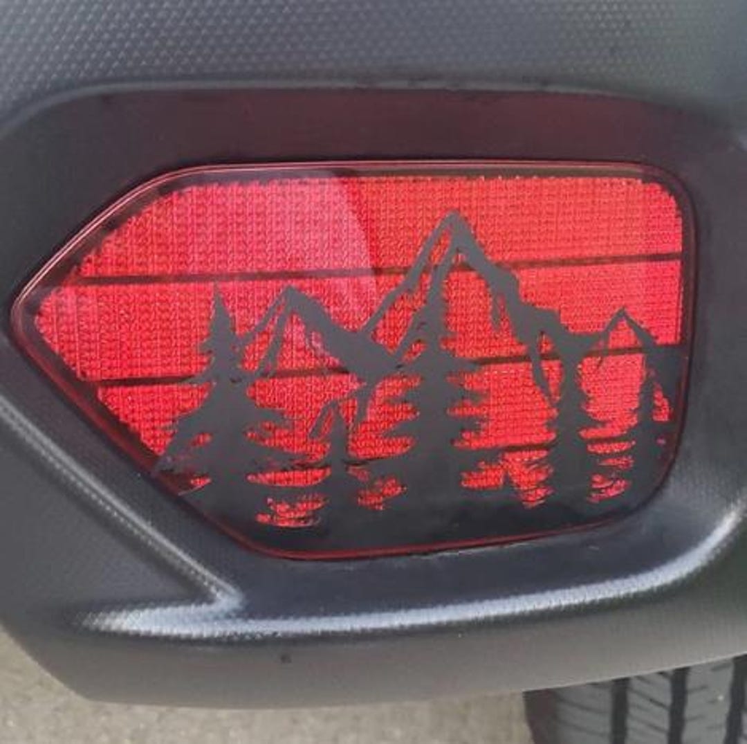 Trees and Mountain Vinyl Reflector Decal – Compatible With Crosstrek ...