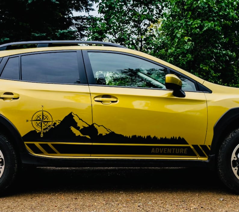 Compass Adventure Side Body Vinyl Decal, Side Panel Decal, Stripe Decal ...