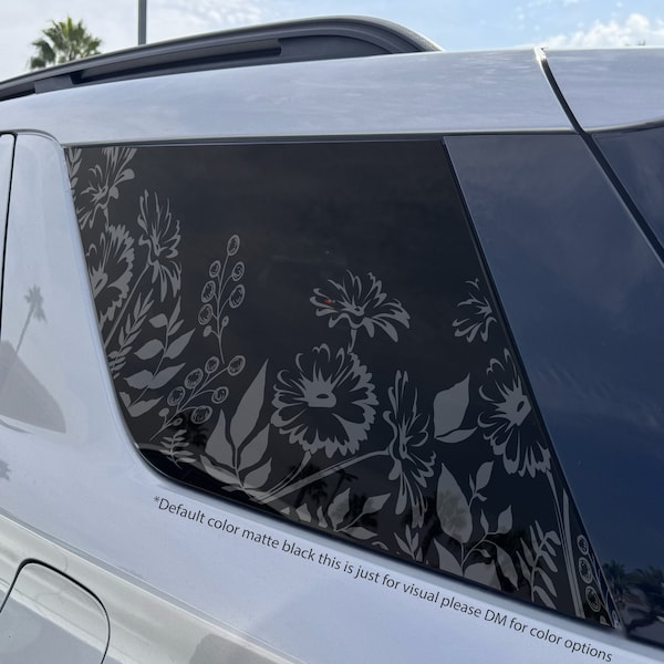 Floral Window Sticker - Etsy