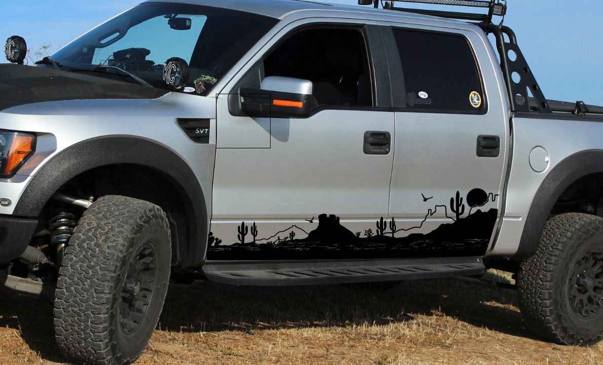 Desert Scene Side Panel Decal – Large Format Vinyl Truck SUV Car ...