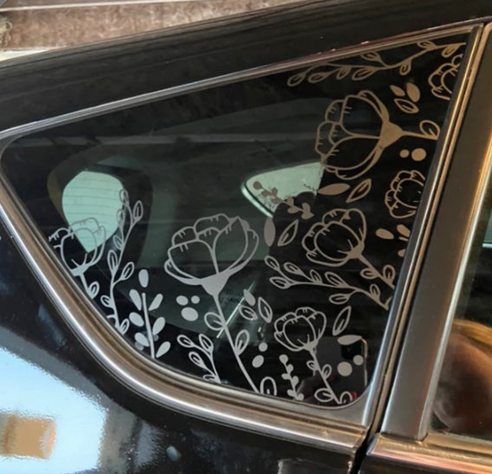 Poppy Flowers Quarter Window Decal – Compatible With Toyota RAV4 2006 ...