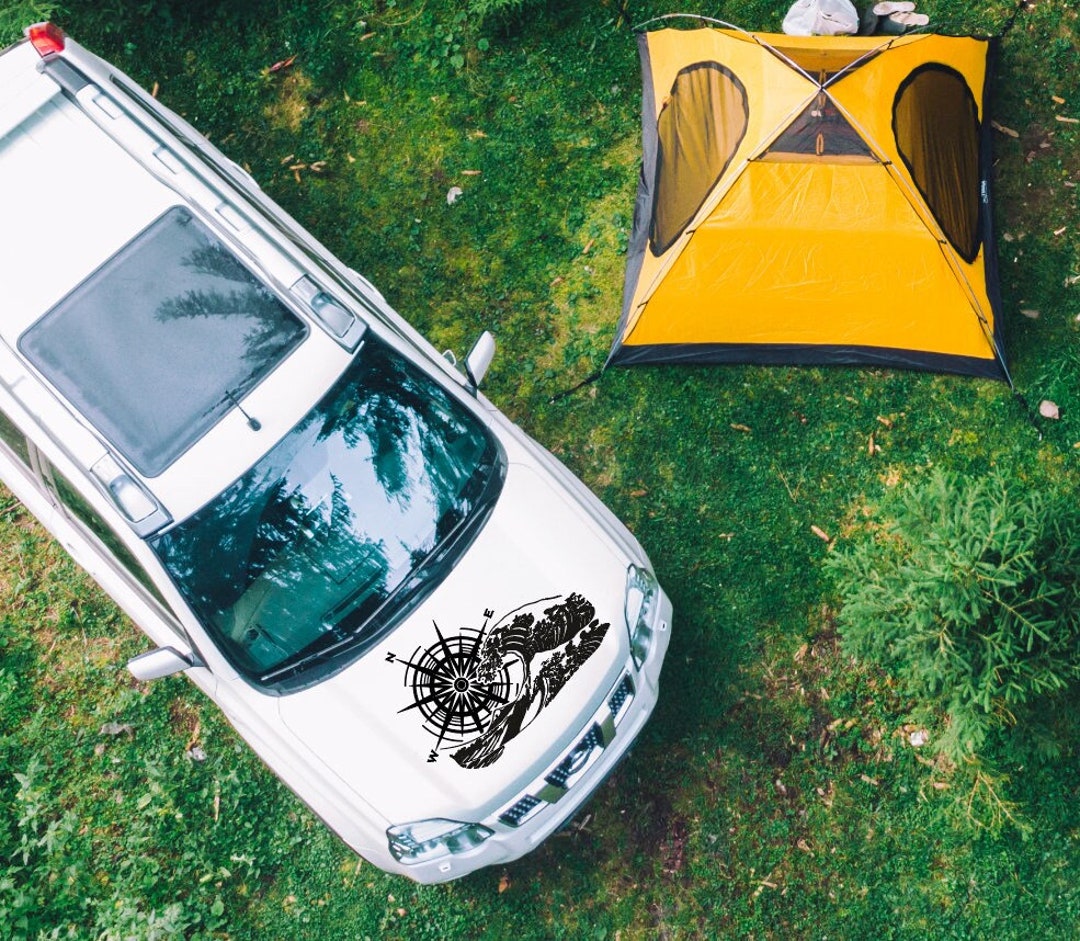 Compass Ocean Wave Hood Graphics, Decals, Sticker Custom, Bumper ...
