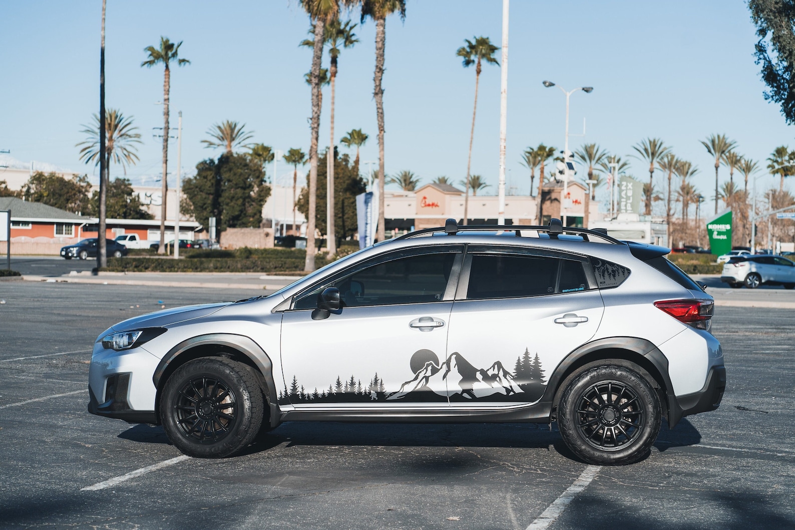 Enhance Your Ride With a Sasquatch Mountain Vinyl Decal Featuring Trees ...