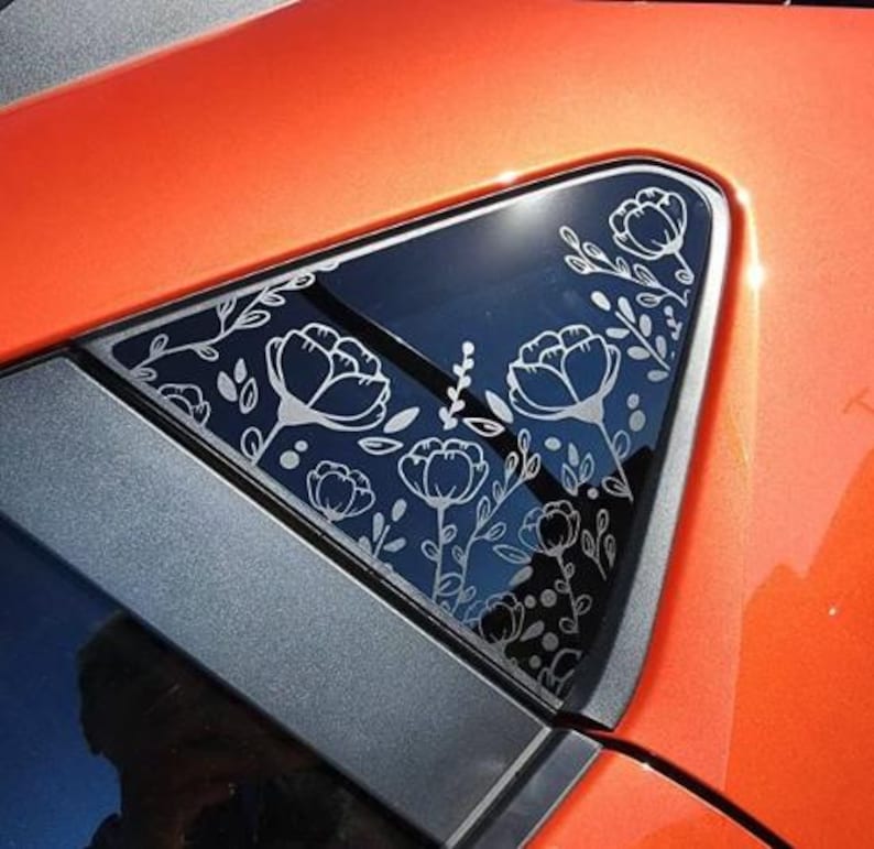 Poppy Flowers Quarter Window Decal – Compatible With Subaru Crosstrek ...