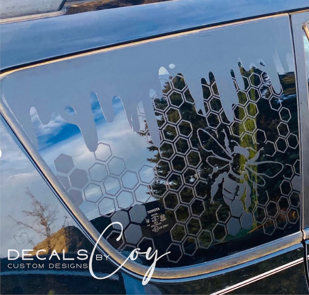 Fits Only for 2009-25 Toyota Rav4, Honeycomb With Bee and Drips ...