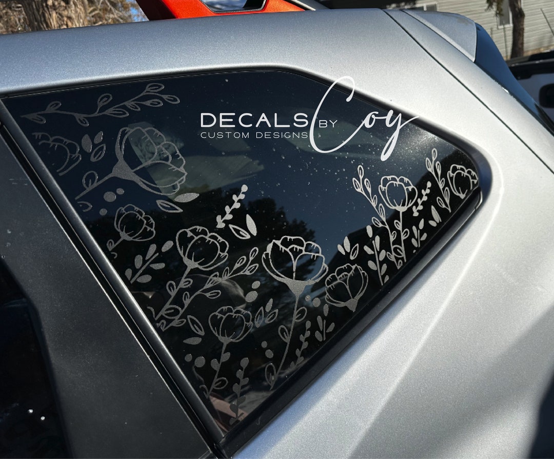 Poppy Flowers Vinyl Decal – Compatible With Forester-style Vehicles ...