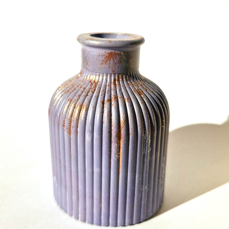 Colorful Ribbed Bud Vase | Single Stem Vase | Flower Display | Home ...