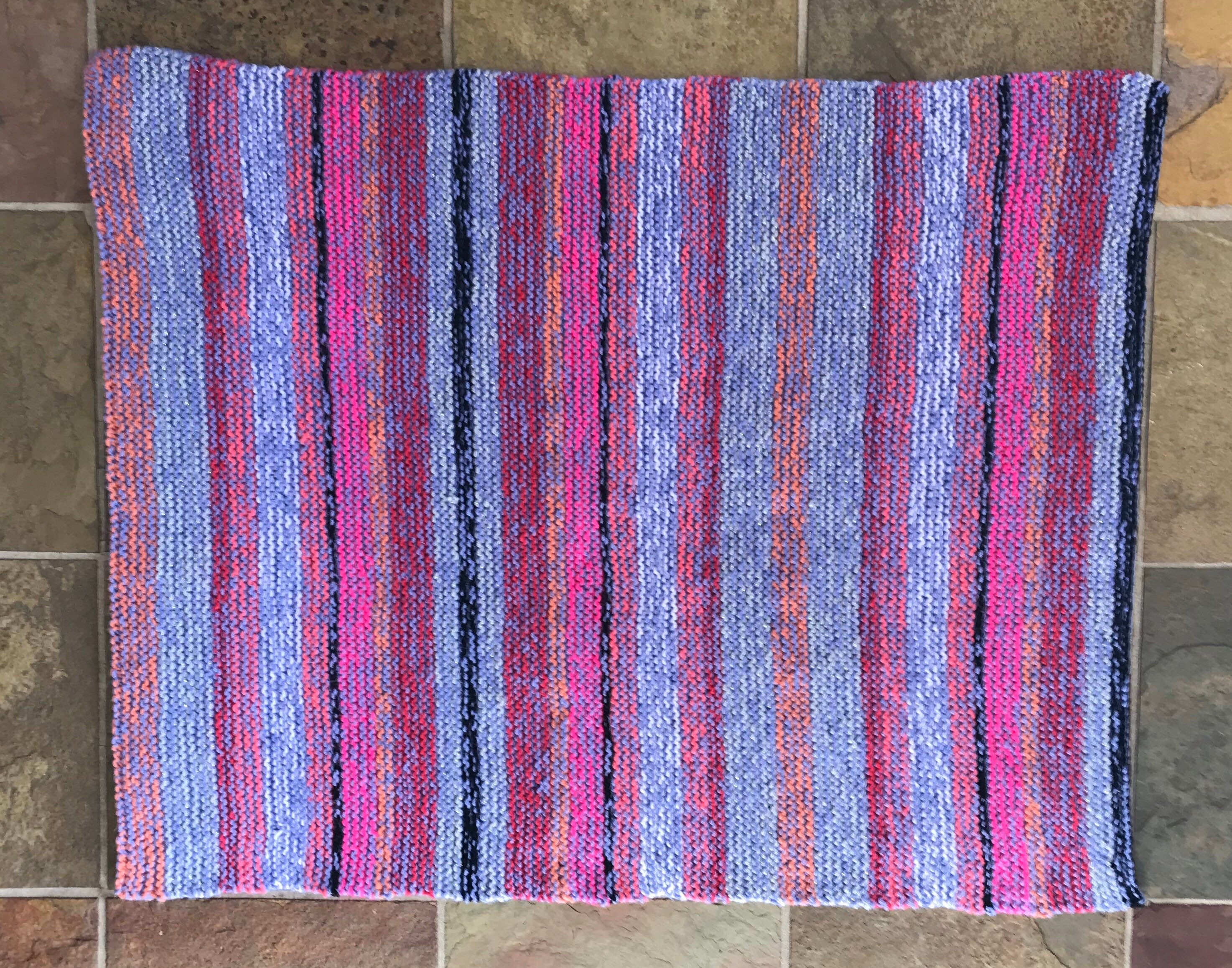 Pink and Purple Rug | Etsy