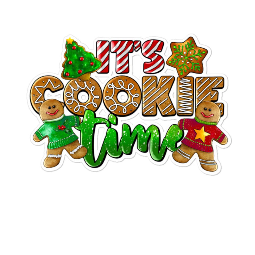 It's Cookie Time Christmas Sticker - Etsy