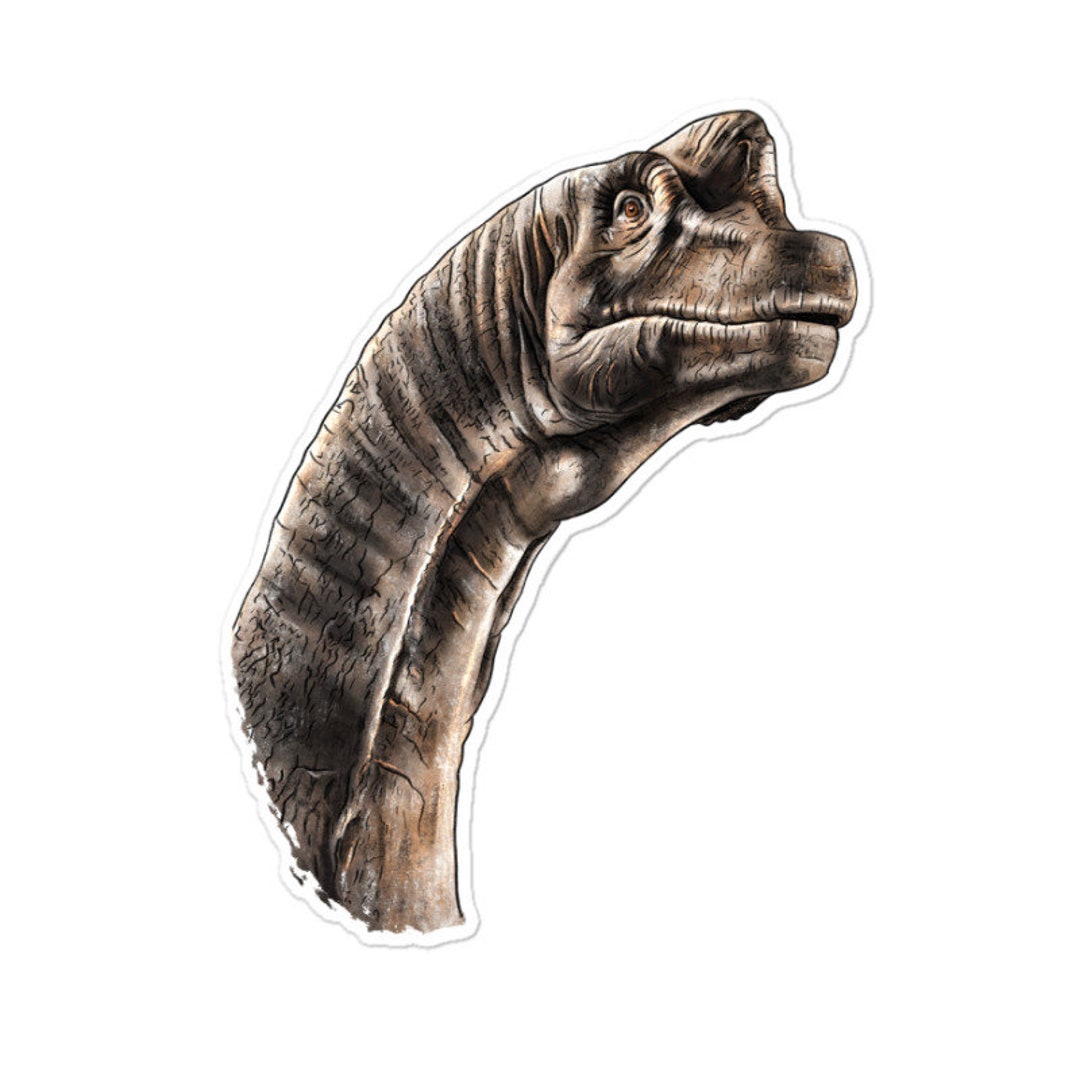 Brachiosaurus Face Sticker - Etsy