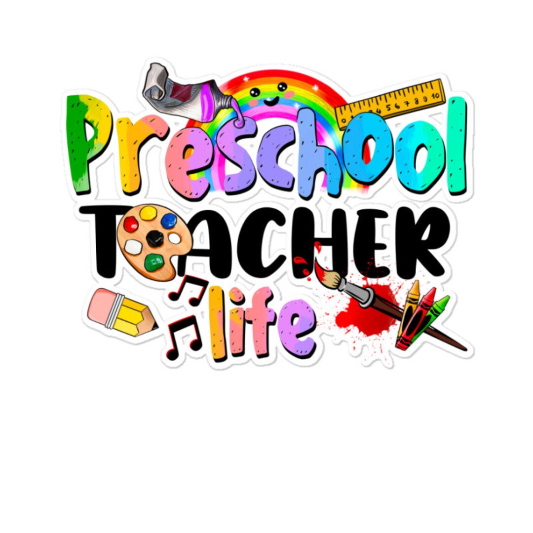 Preschool Teacher Life Sticker - Etsy