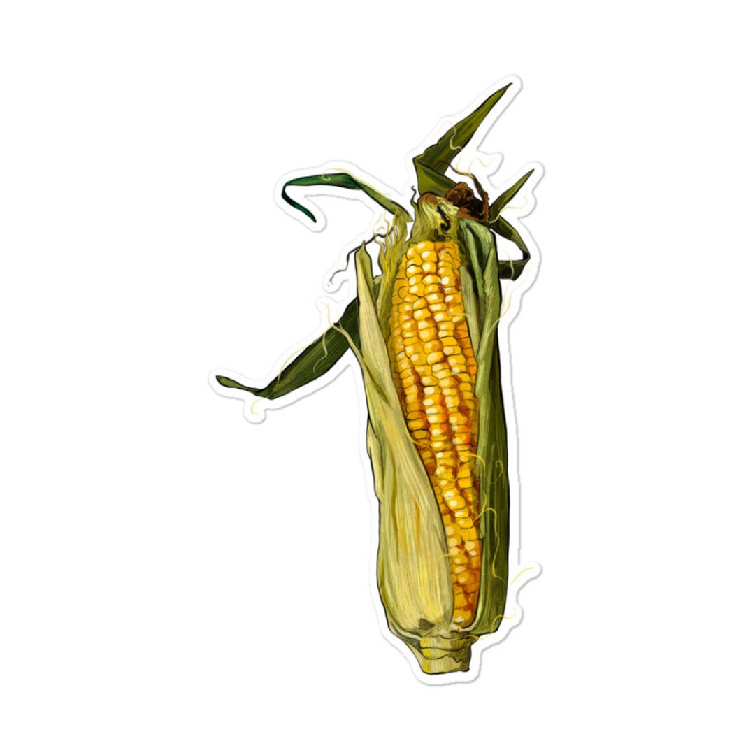 Corn Sticker - Etsy